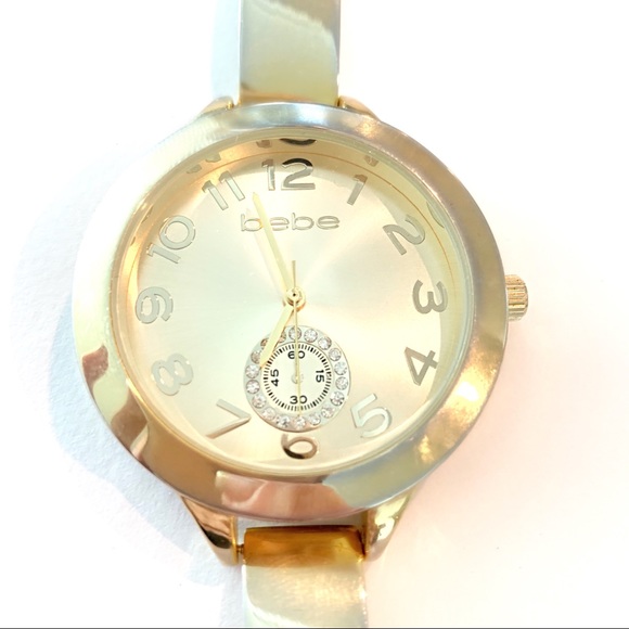 bebe | Accessories | Gold Bebe Watch With Diamonds Nwt | Poshmark